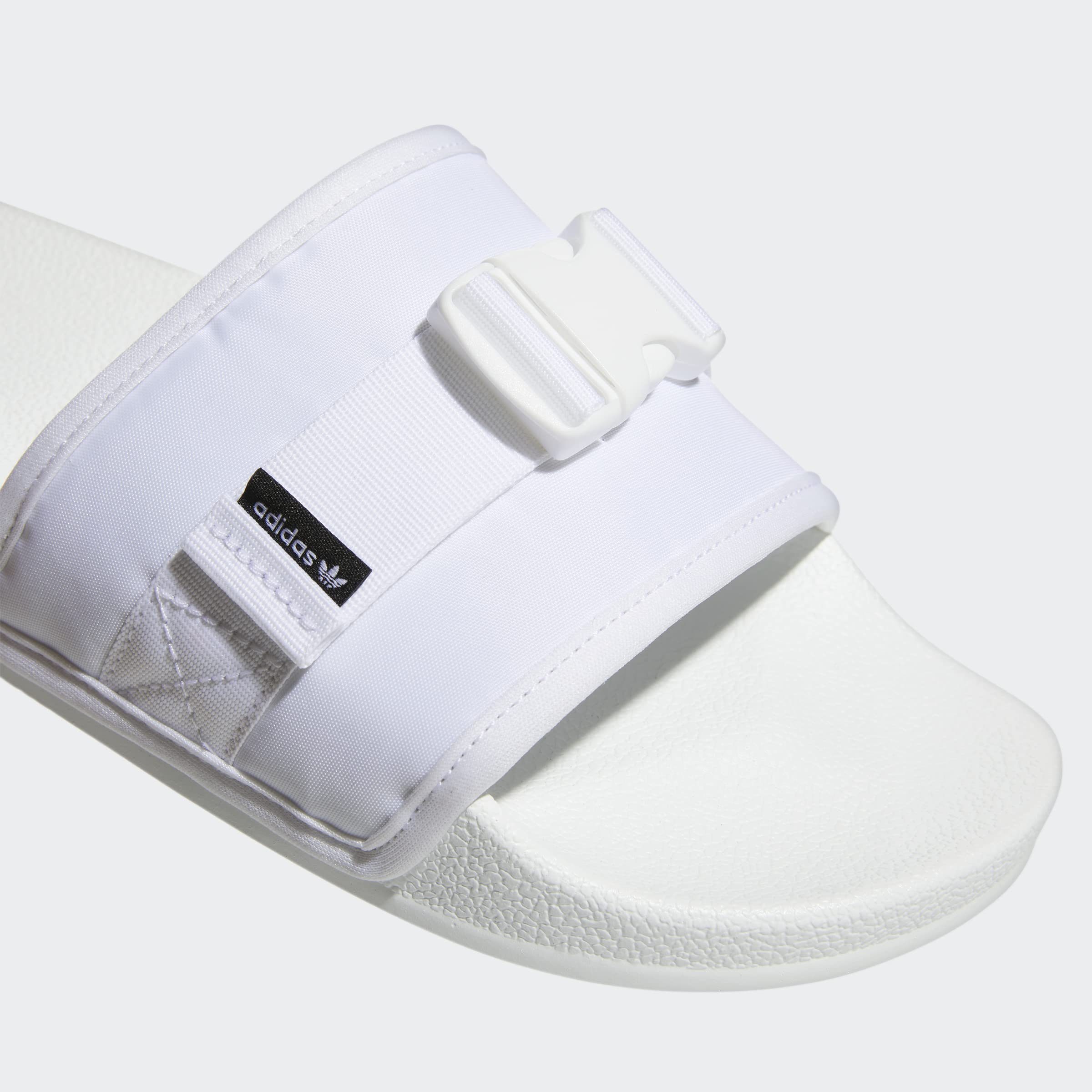 adidas Originals adilette White/White/Black 8 B (M)