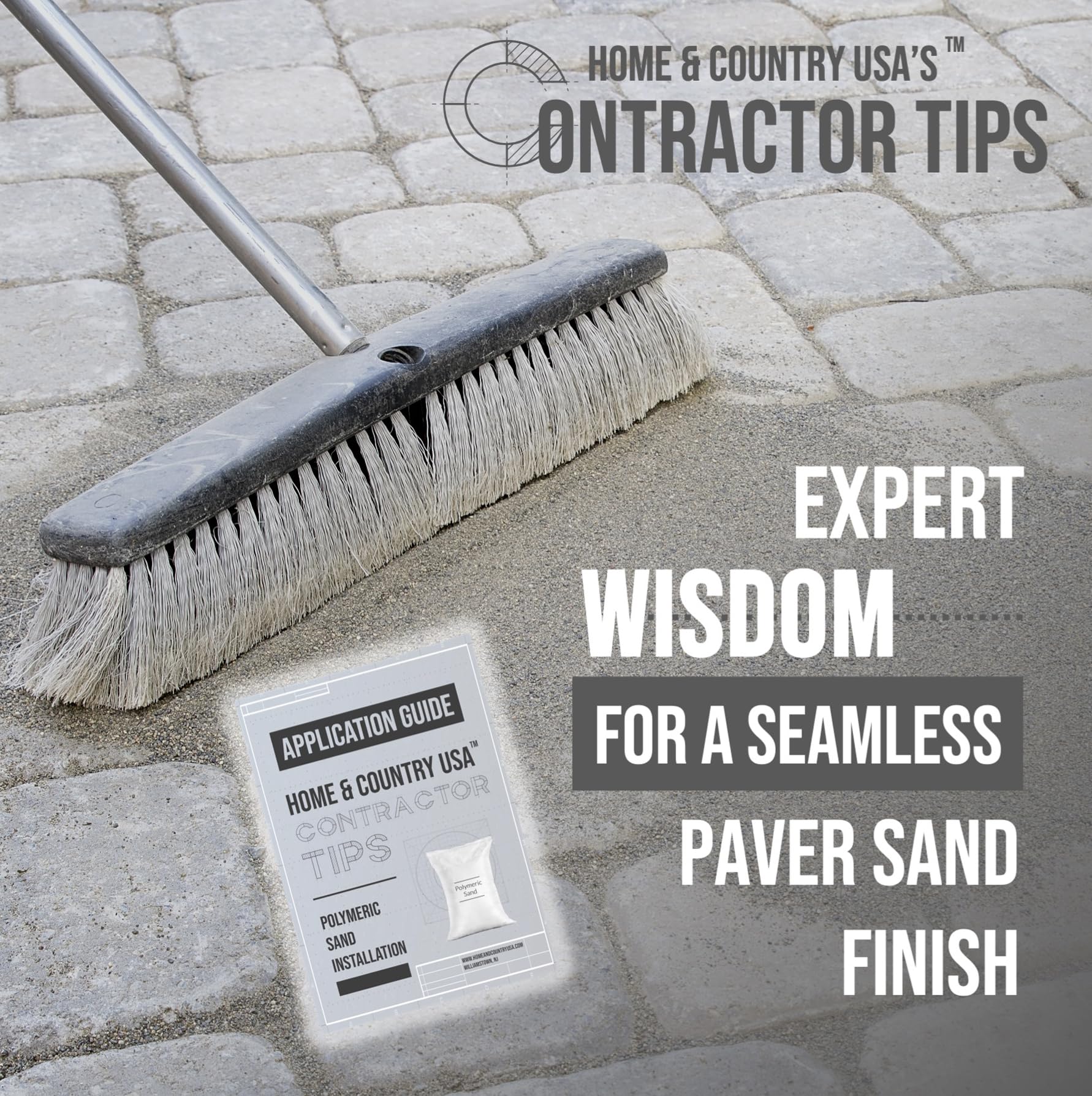 Alliance Gator Polymeric Stone Dust Bond (Grey). for Joints up to 6 Inches. with Home and Country USA Professional Contractor Tip