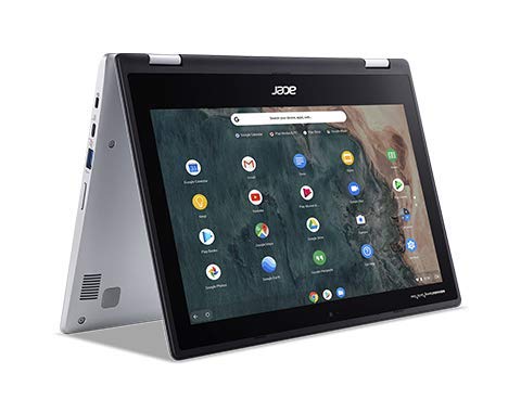 acer 11.6inch IPS 2-in-1 Convertible Touchscreen Chromebook, Intel Celeron N4000 Processor Up to 2.60GHz, 4GB RAM, 64GB SSD, WiFi, Bluetooth, Chrome OS-(Renewed) (64GB)