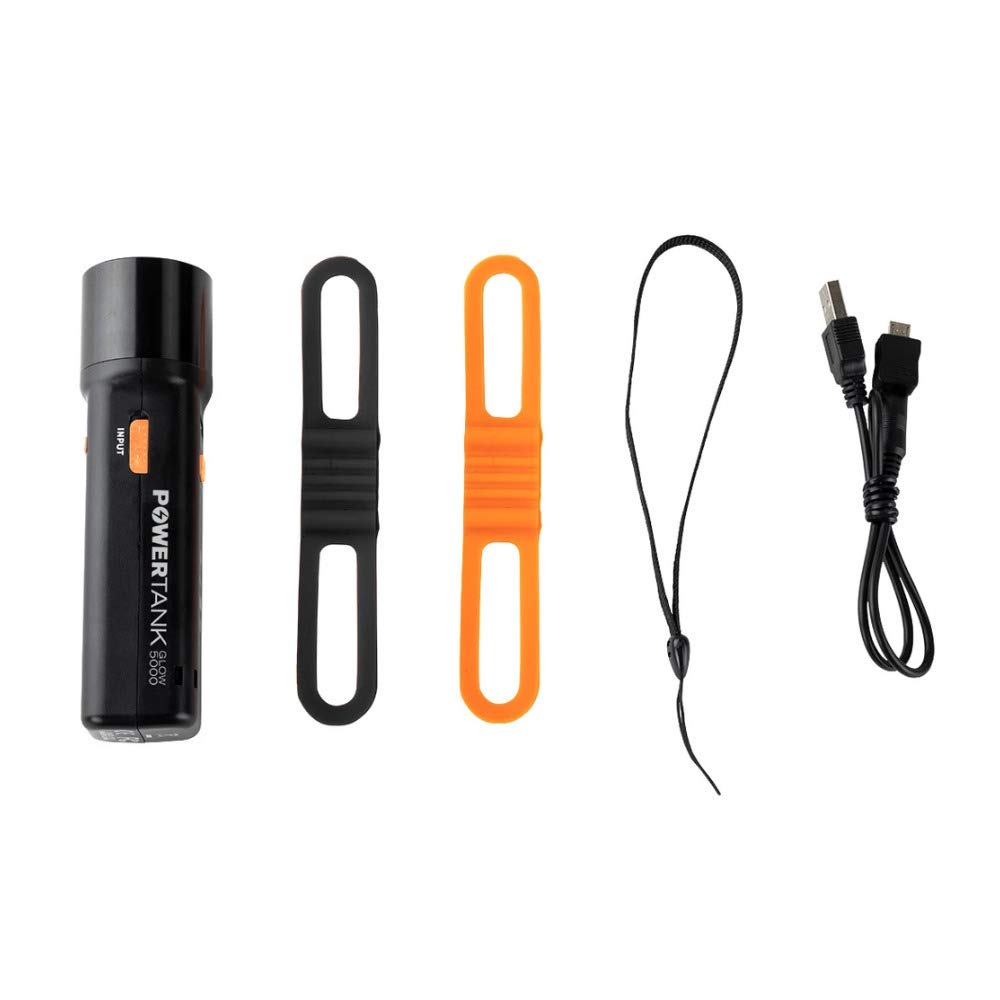 Celestron - PowerTank Glow 5000 - Portable USB Rechargeable Power Bank + Red Flashlight - 5000 mAh Capacity – The Best Astronomy Flashlight - Must-Have 2-in-1 Accessory for Amateur Astronomers (93585)