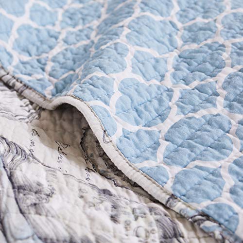Barefoot Bungalow Cruz Coastal Throw Blanket, 60x50 inches, Linen