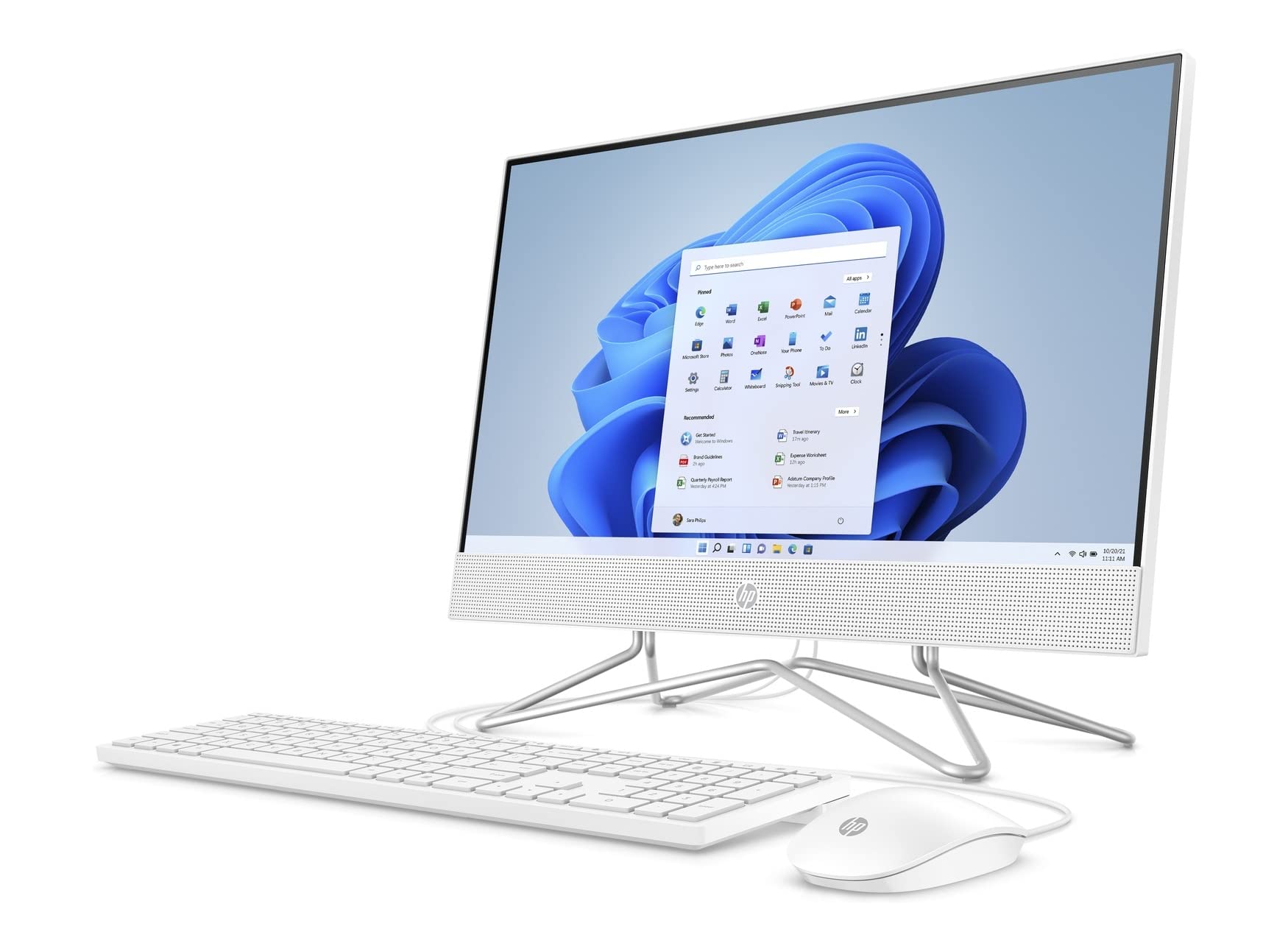 HP 22-DF 21.5-Inch Full HD WLED All-in-One PC Intel Celeron G5900T 4GB 256GB SSD Win 10