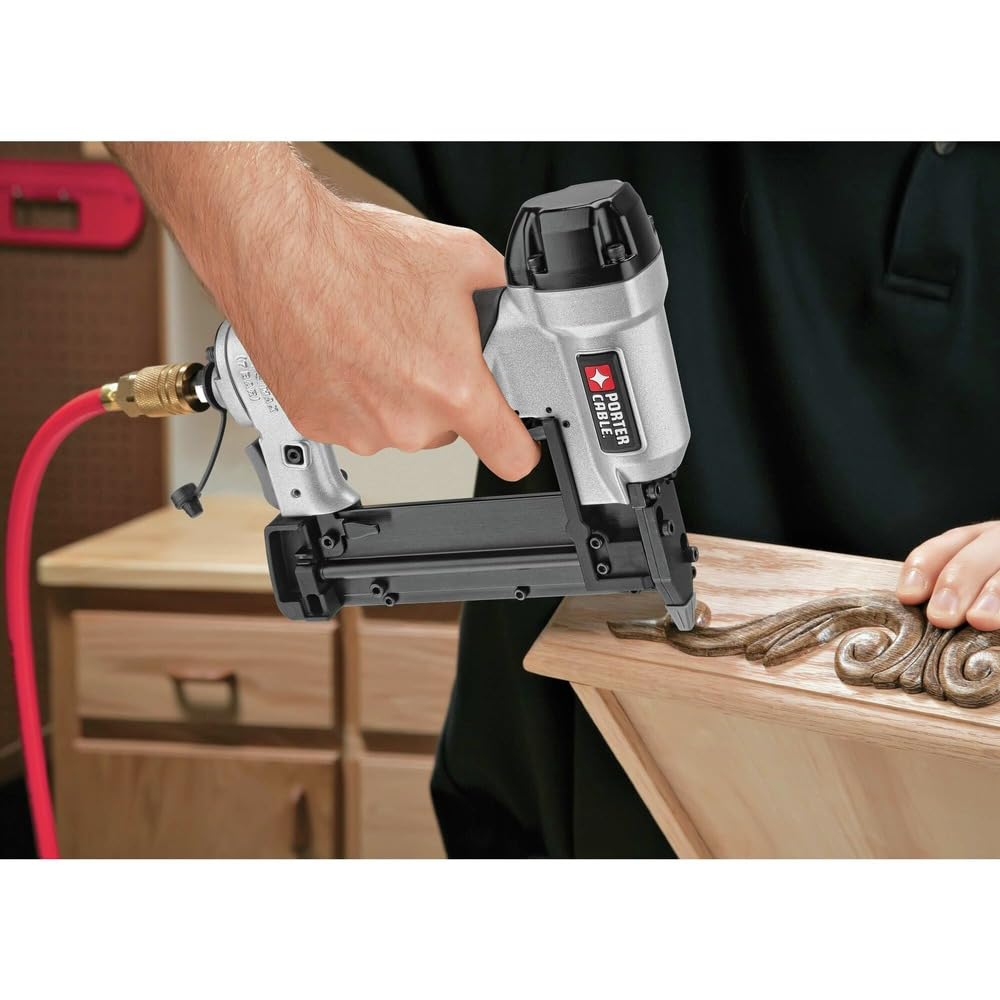 Porter-Cable PCFP3KITR 3-Piece Nailer and 0.8 HP 6 Gallon Oil-Free Pancake Air Compressor Combo Kit (Renewed)