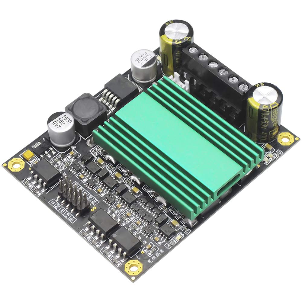uniquegoods Ultra High Power 100A DC Drive Module Motor Speed Controller Dual Channel H-bridge Optocoupler Isolation Easy Control for Robot Chariot Competition Freescale Games