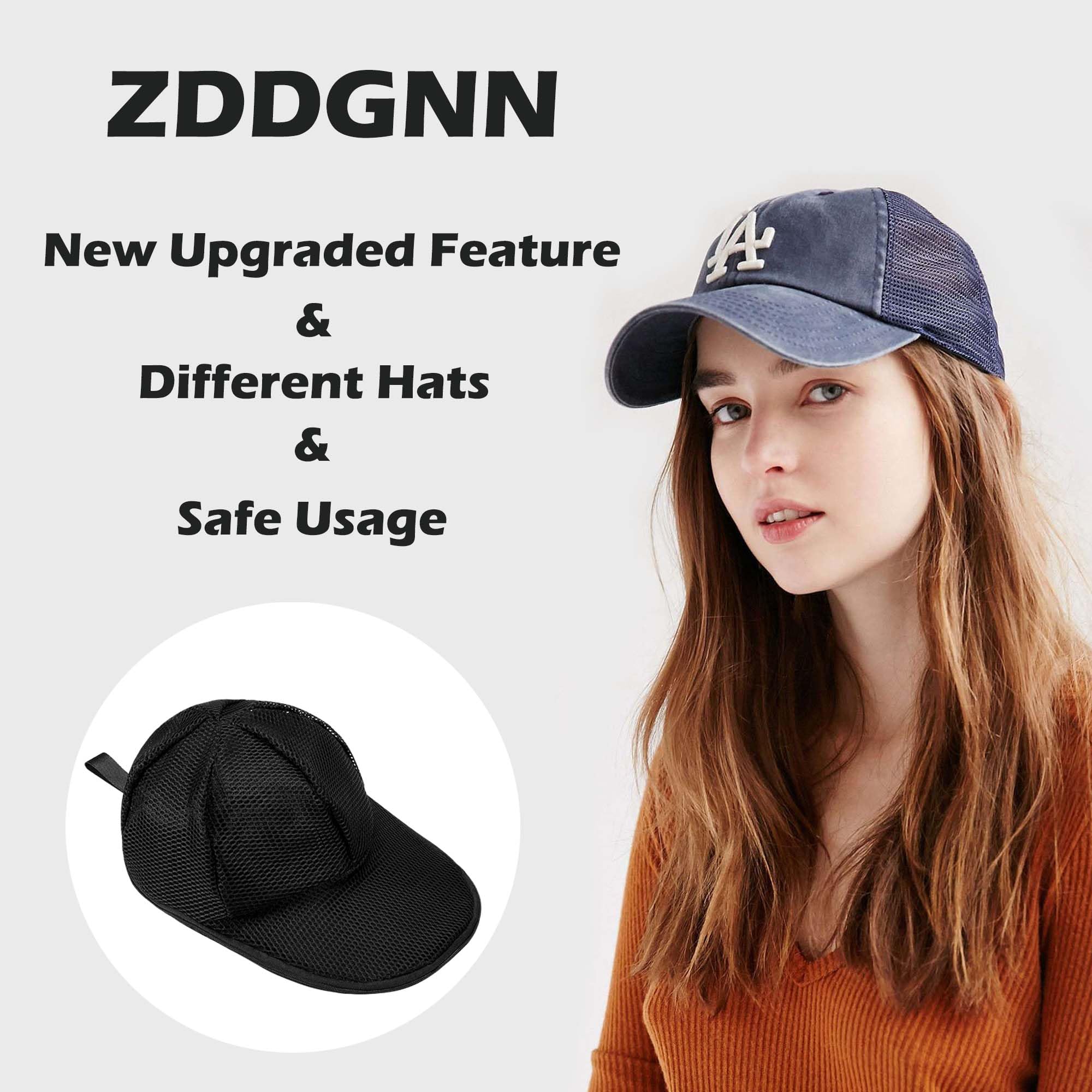 ZDDGNN Hat Washer for Baseball Caps, Foldable Hat Cleaner Washing Cage with Mesh Bags,Hat Washing cage for Washing Machine, Hat Cleaner Protector Frame Cage for Adults and Kids