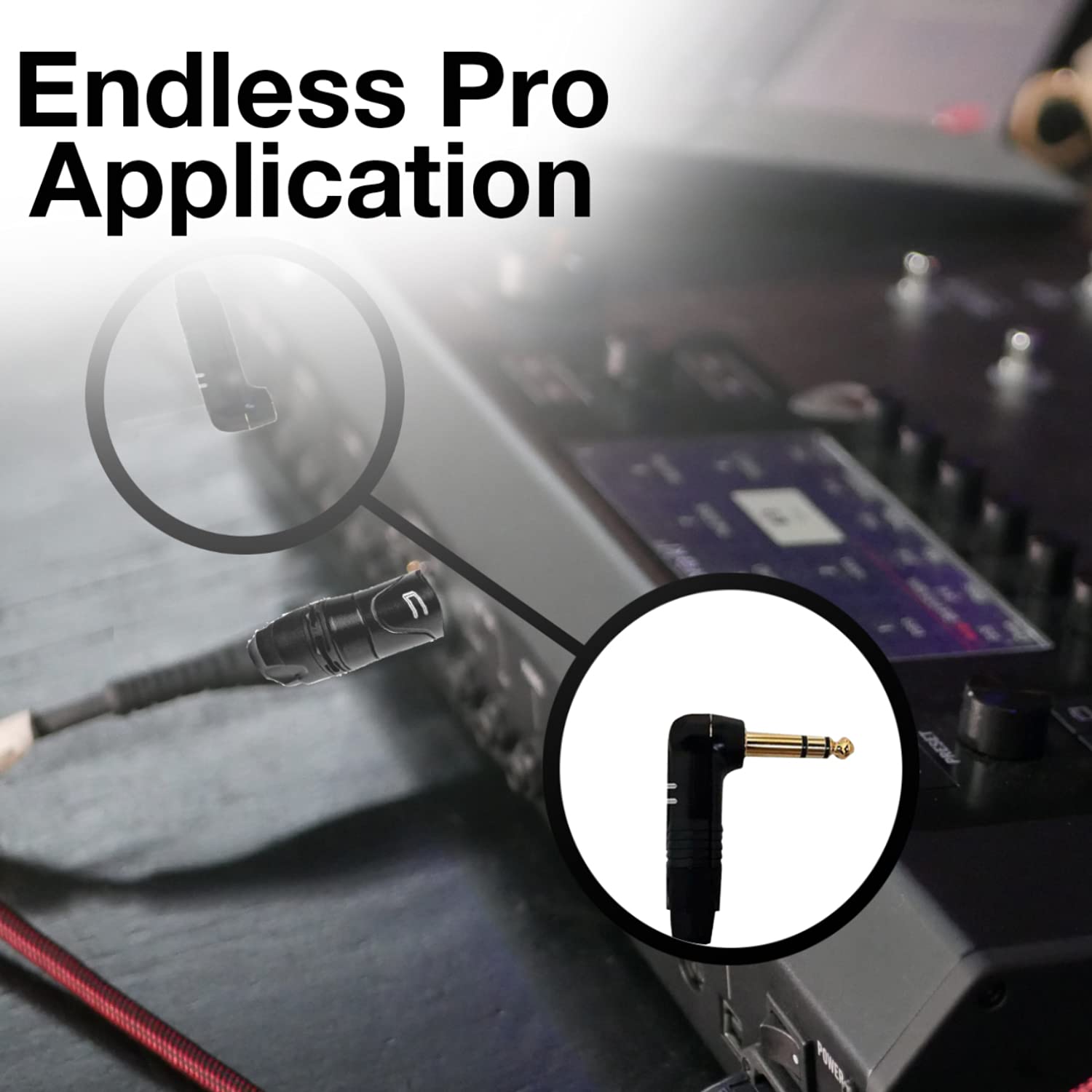 COLUBER CABLE Right Angle XLR Male to Right Angle 1/4" TRS - 5 Feet - Black - Pro 3-Pin Microphone Connector for Powered Speakers, Audio Interface or Mixer for Live Performance & Recording