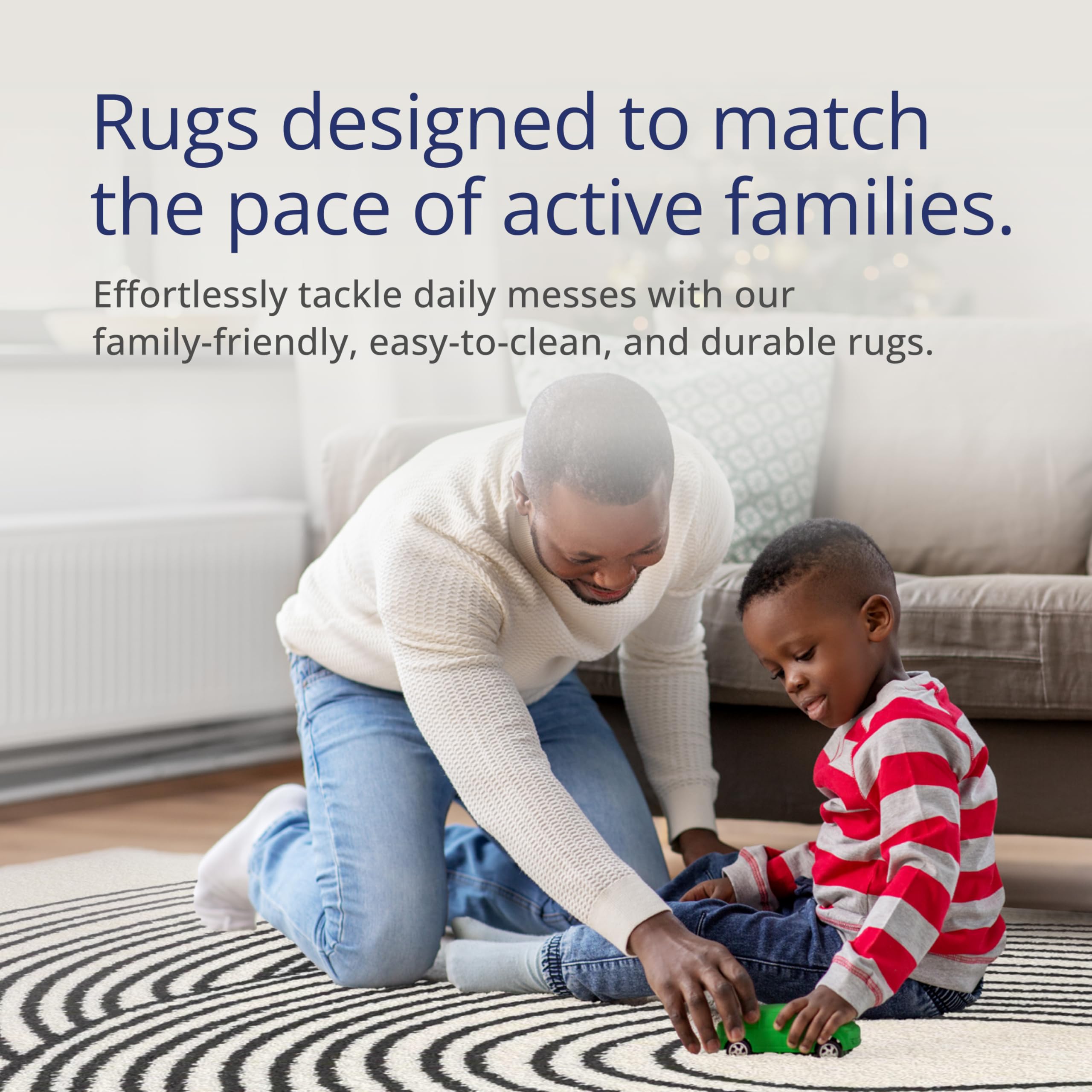 Abani Nuevo Beige Black Swirls Modern Area Rug 8' x 10' for Living Room, Bedroom - Abstract Design - Durable & Easy to Clean