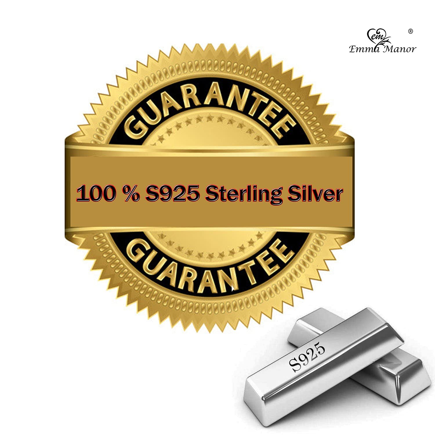 925 Sterling Silver Stud Earrings 4 Prong Princess Cut Square Cubic Zirconia Ear Stud for Women Men Girl CZ 4mm-7mm (Yellow Gold-1.60cttw)