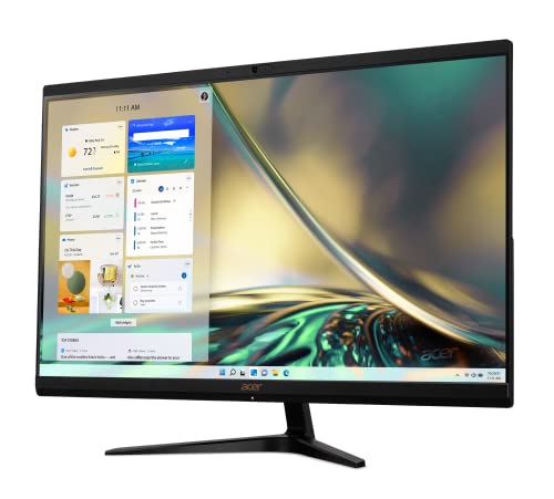 Acer Aspire C27-1700-UR11 AIO Desktop | 27" Full HD IPS Display | 12th Gen Intel Core i5-1235U | Intel Iris Xe Graphics | 8GB DDR4 | 512GB NVMe M.2 SSD | Intel Wireless Wi-Fi 6 | Windows 11 Home