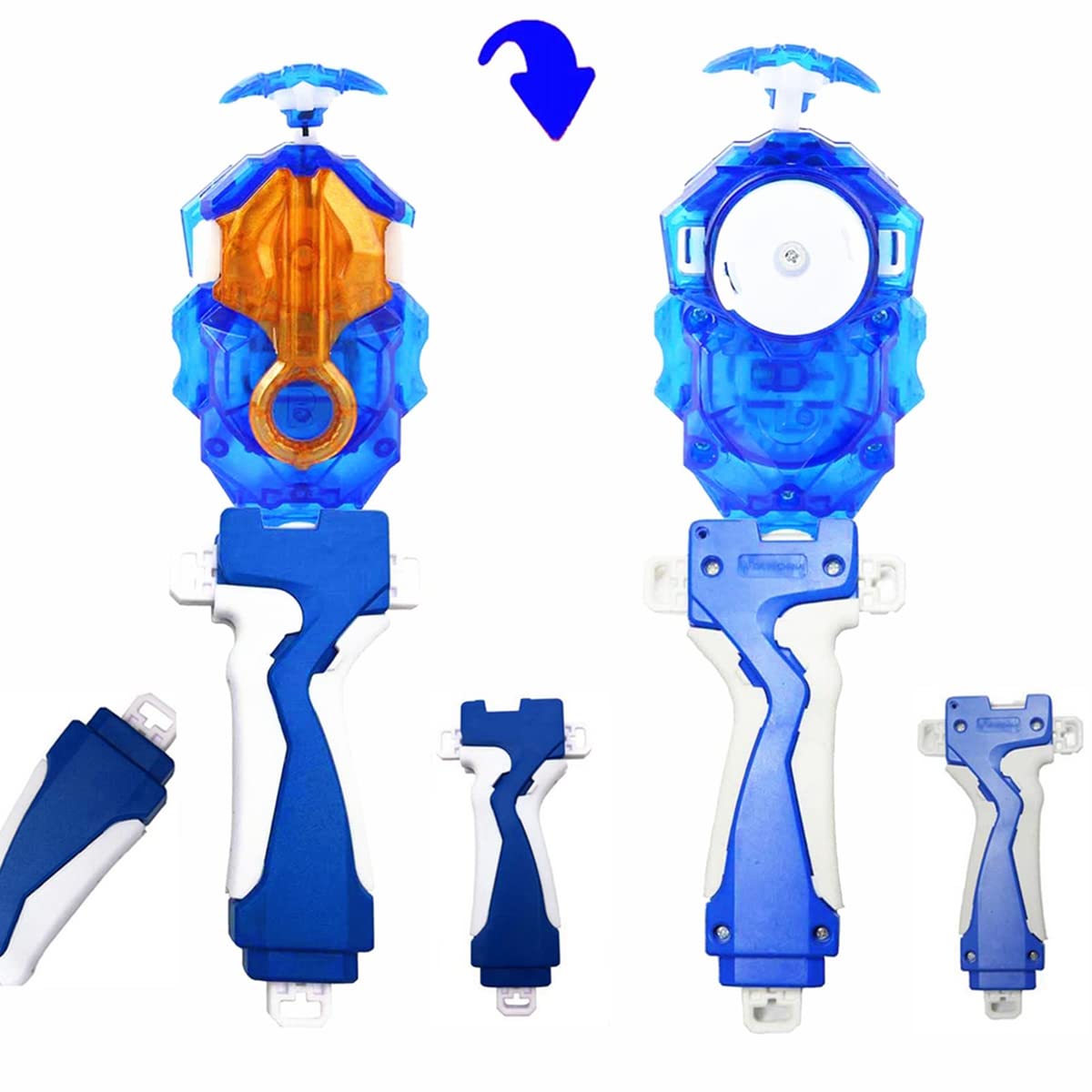 CombatGyro B-184 Launcher LR Bay Blades Toy Evolution B-154 DX Booster Imperial Dragon.IG Sen Starter Set Handle Metal Fusion God Bey Battling Tops Burst Gaming Toy Gift for Boys Age 4-7 8-12+