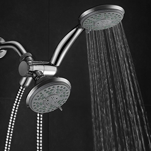 Aquadance by HotelSpa 24-Setting Slimline Showerhead and Hand Shower Combo