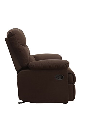 Acme Furniture Arcadia Recliner in Chocolate and Brown