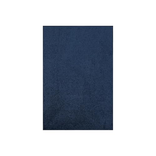 Ambiant Solid Color Oversize Area Rugs Navy - 8' x 10' Rectangle, Indoor, Stain Resistant, Perfect for Living Room, Bedroom, Dining Room, Entryway, Pet & Kids Friendly Rug, Wedding, Made in USA