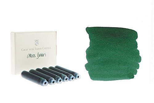 Graf von Faber-Castell Ink cartridges, Moss Green 6X, 141104