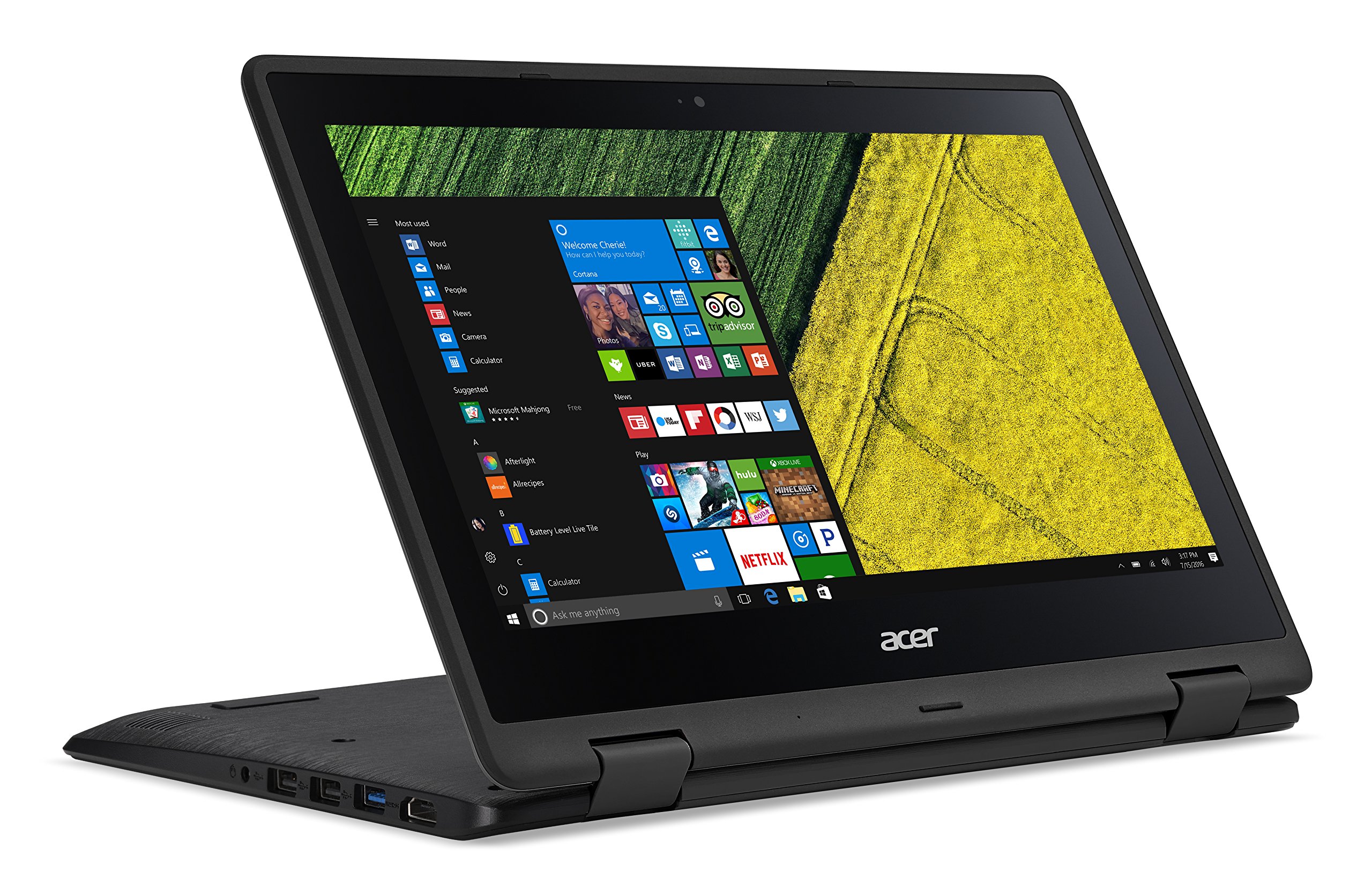 Acer SP111-31N-C4UG Spin 1, 11.6" Full HD Touch, 2 in 1 Laptop, Celeron N3350, 4GB DDR3L, 32GB Storage, Office 365, Stylus, Obsidian Black