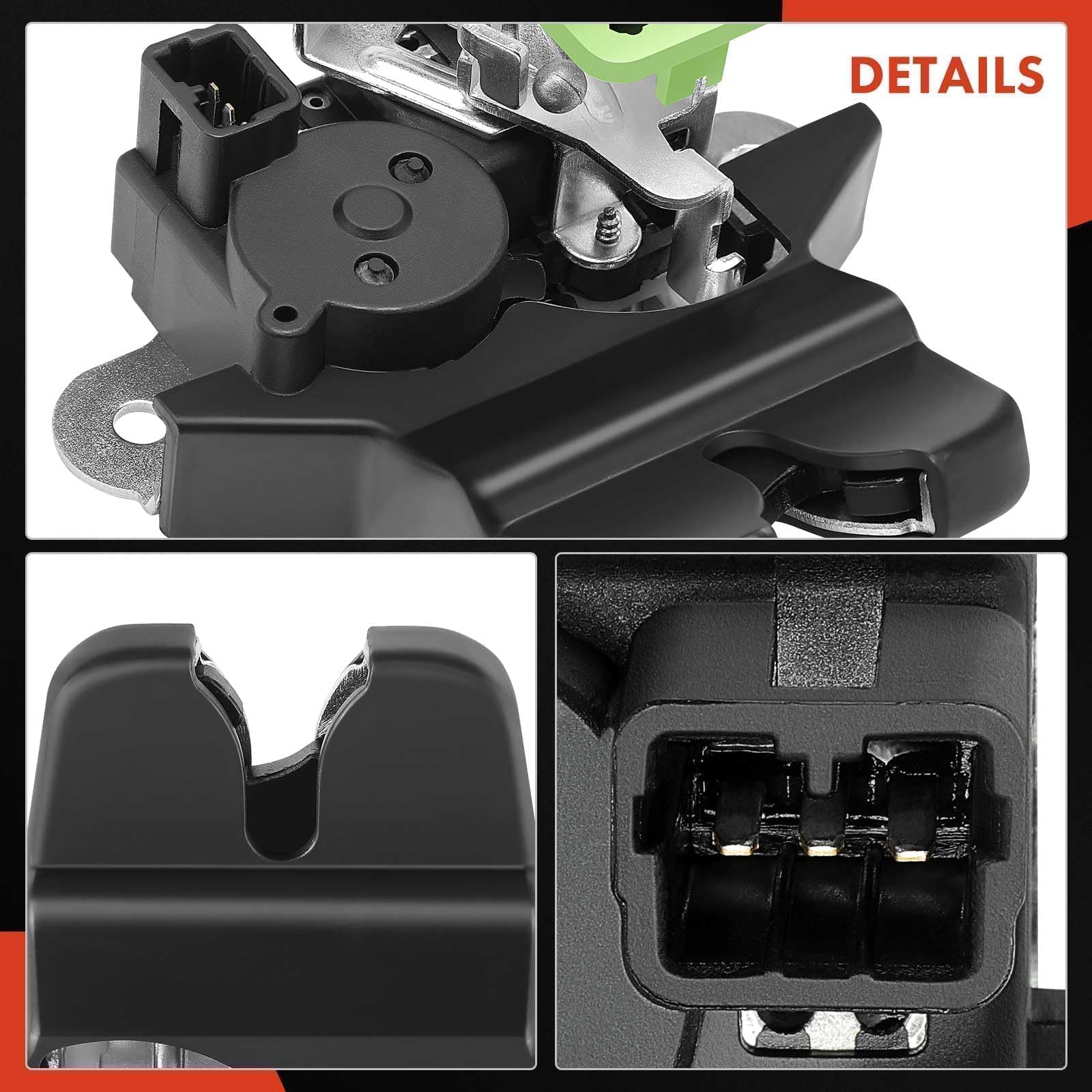 A-Premium Rear Door Lock Latch Actuator Compatible with 2016 2017 2018 2019 2020 Trunk Latch Lid Lock Actuator, L4 1.6L/L4 2.0L/L4 2.4L, Sedan, Trunk Lock Actuator, Replace# 81230-D4000, 81230D4000