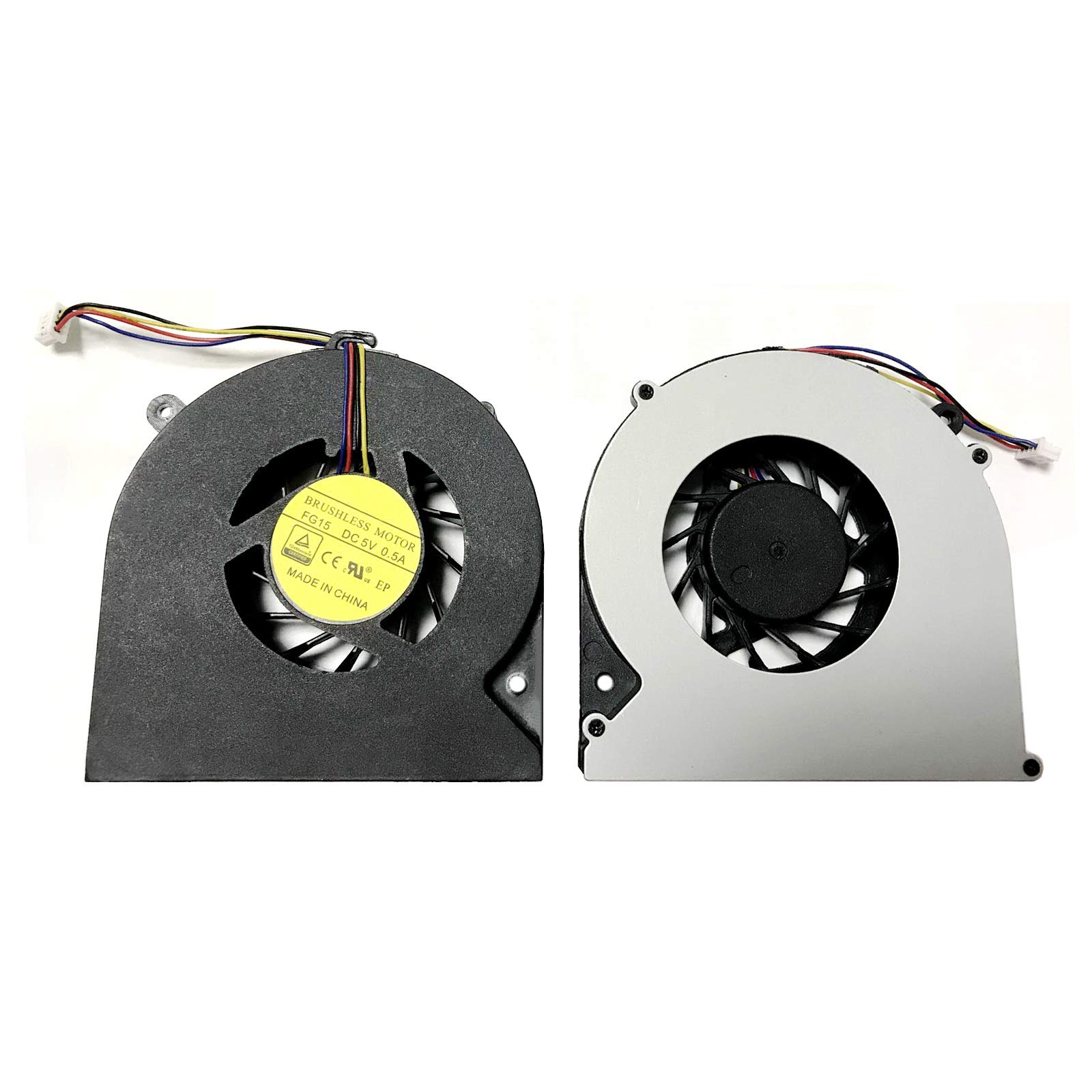 CPU Cooling Fan 4-Pin 641839-001 Replacement/Compatibility for HP EliteBook 8460W 8470W 8450P 8460P 8470P Laptop 646285-001