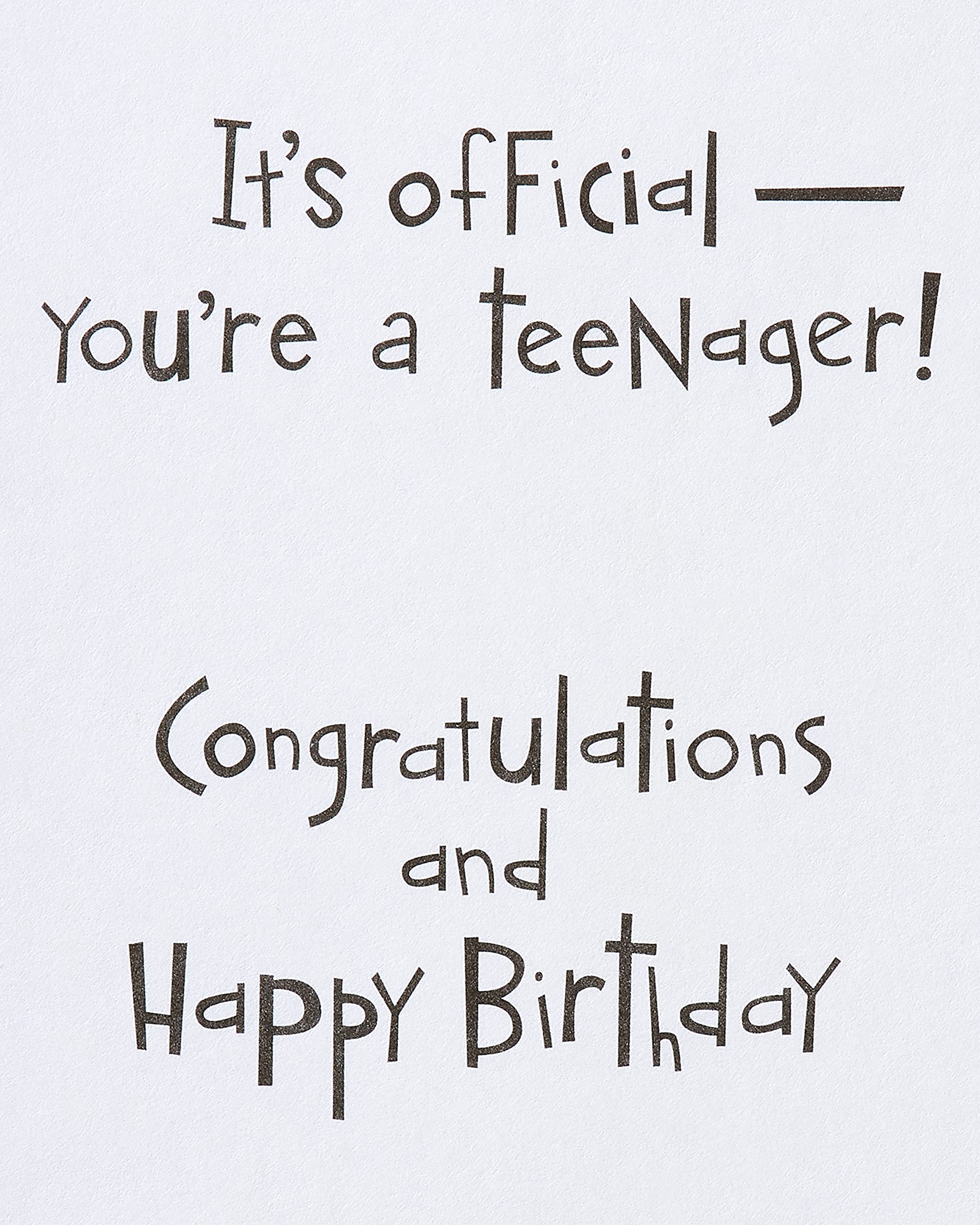 American Greetings 13th Birthday Card (It's Official)