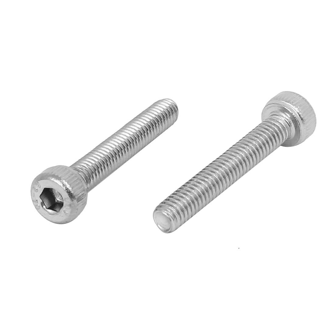 uxcell® M4x25mm Thread 304 Stainless Steel Hex Socket Head Cap Screw Bolt DIN912 80pcs