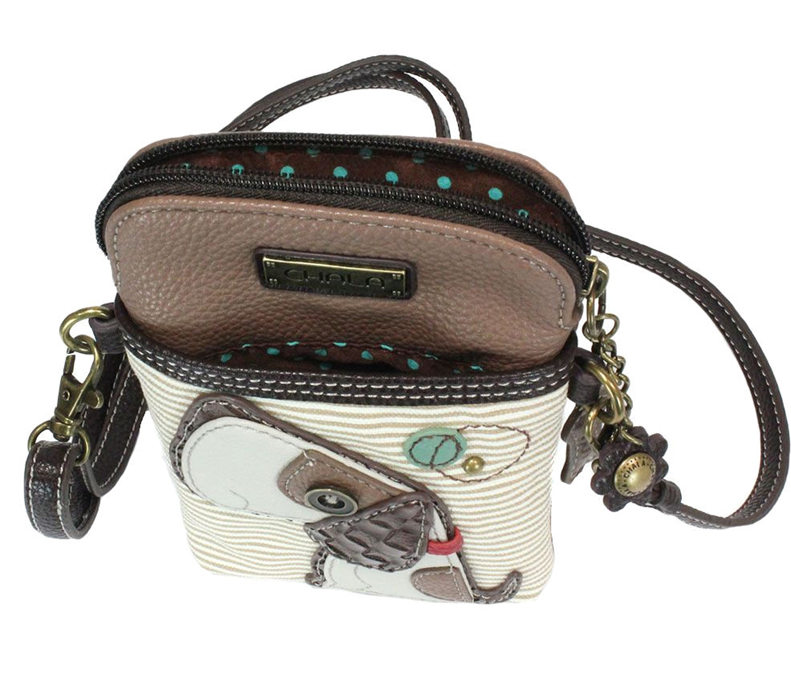 Chala Toffy Dog Cellphone Crossbody Handbag Purse - Convertible Strap Dog Mom Dog Lovers Chala Group Handbag