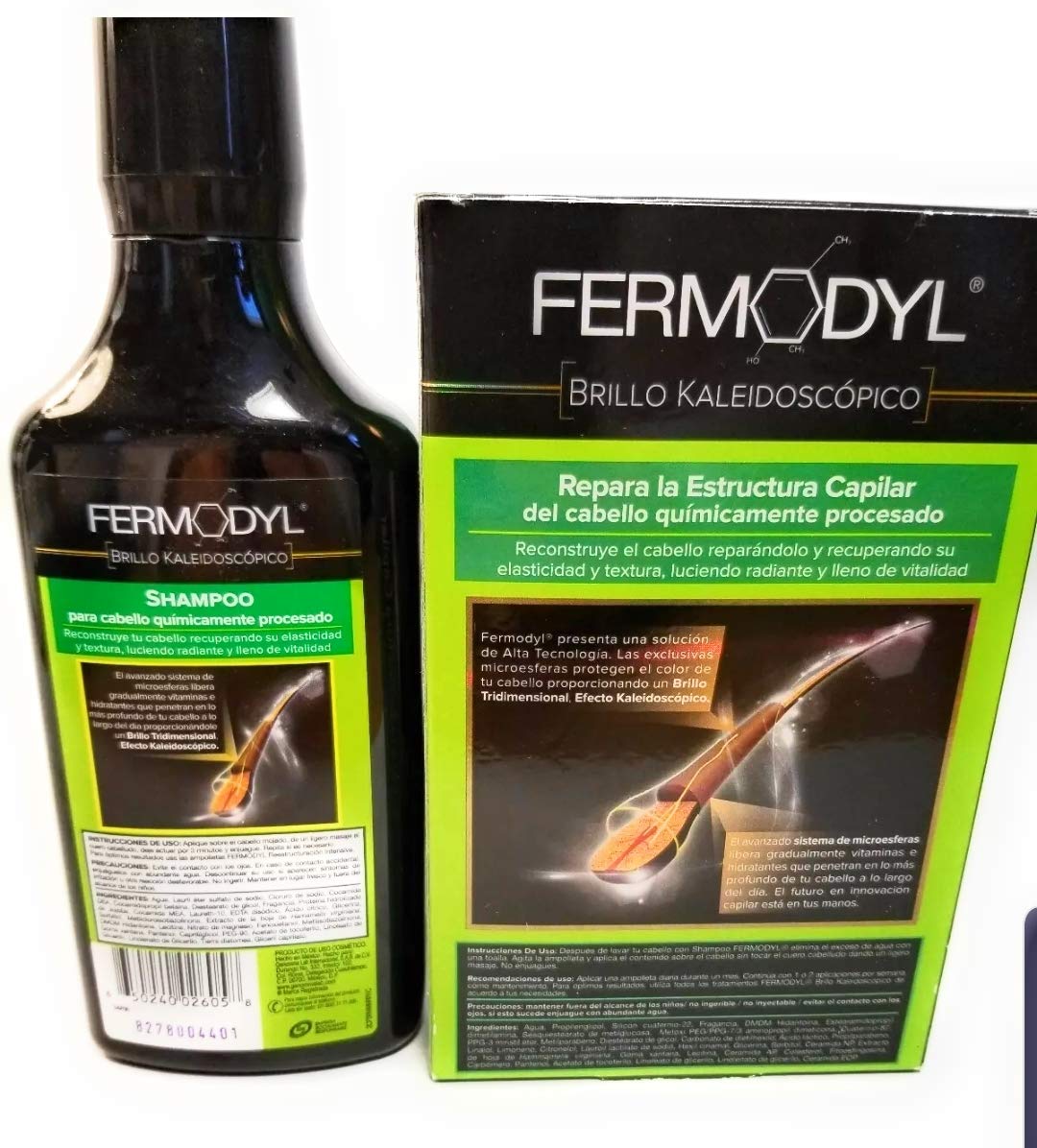 Fermodyl Reestructuracion Intensiva (6 ampolletas) y Shampoo by Fermodyl
