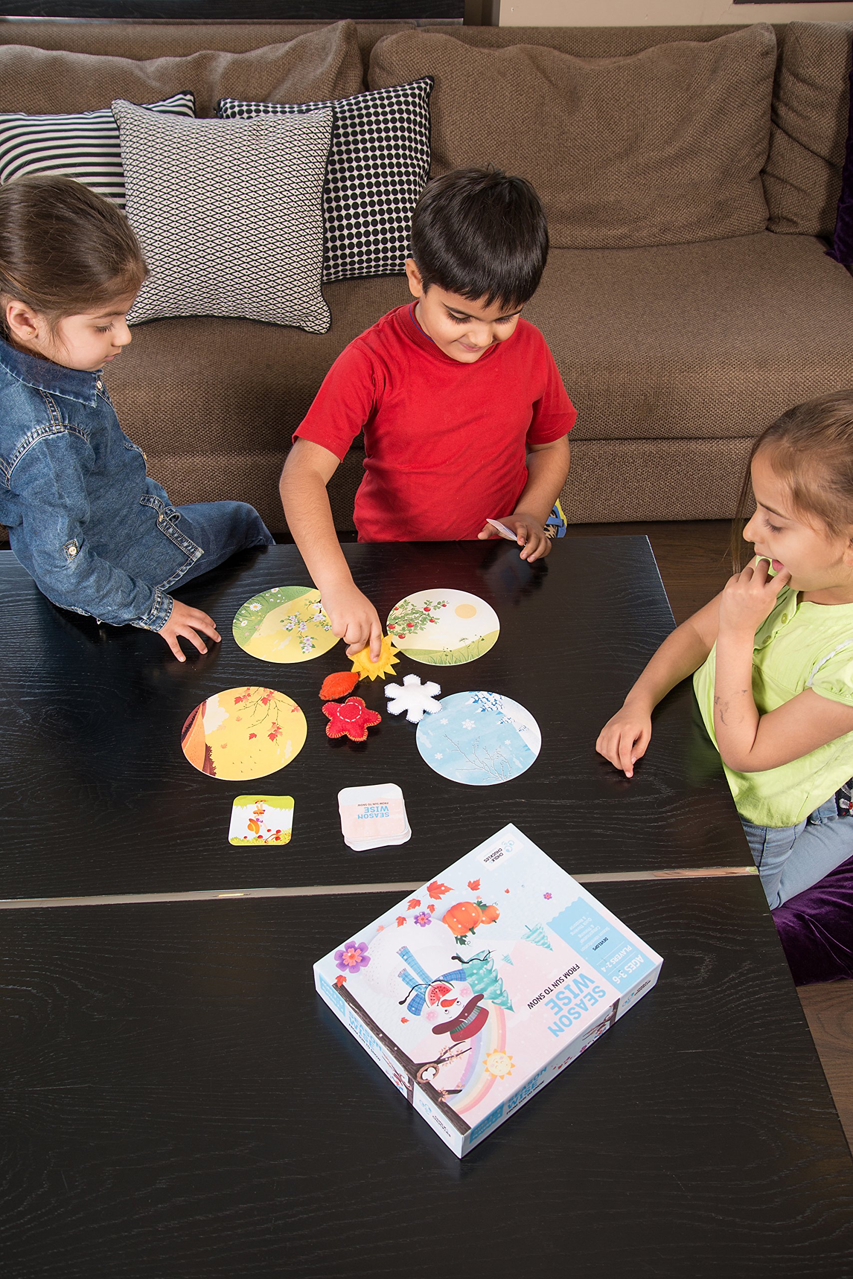 Chalk and Chuckles Season Wise Preschool Game, Fun Learning, Gifts for Boys and Girls Ages 3 to 6 Years