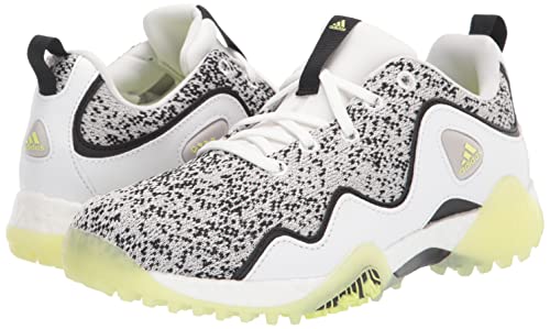 adidas Women's Codechaos 21 Primeblue Spikeless Golf Shoes, Grey One/Core Black/Pulse Lime, 9