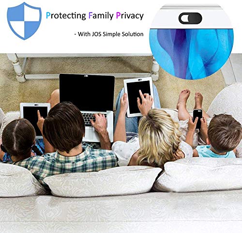 California JOS 12 PCS (Large+Medium+ Small) 0.027 inch Ultra Thin Webcam Cover Slide Camera Blocker Protect Privacy Security for MacBook Air, Laptop, iPad, iMac, PC, iPhone 8/7/6 Plus