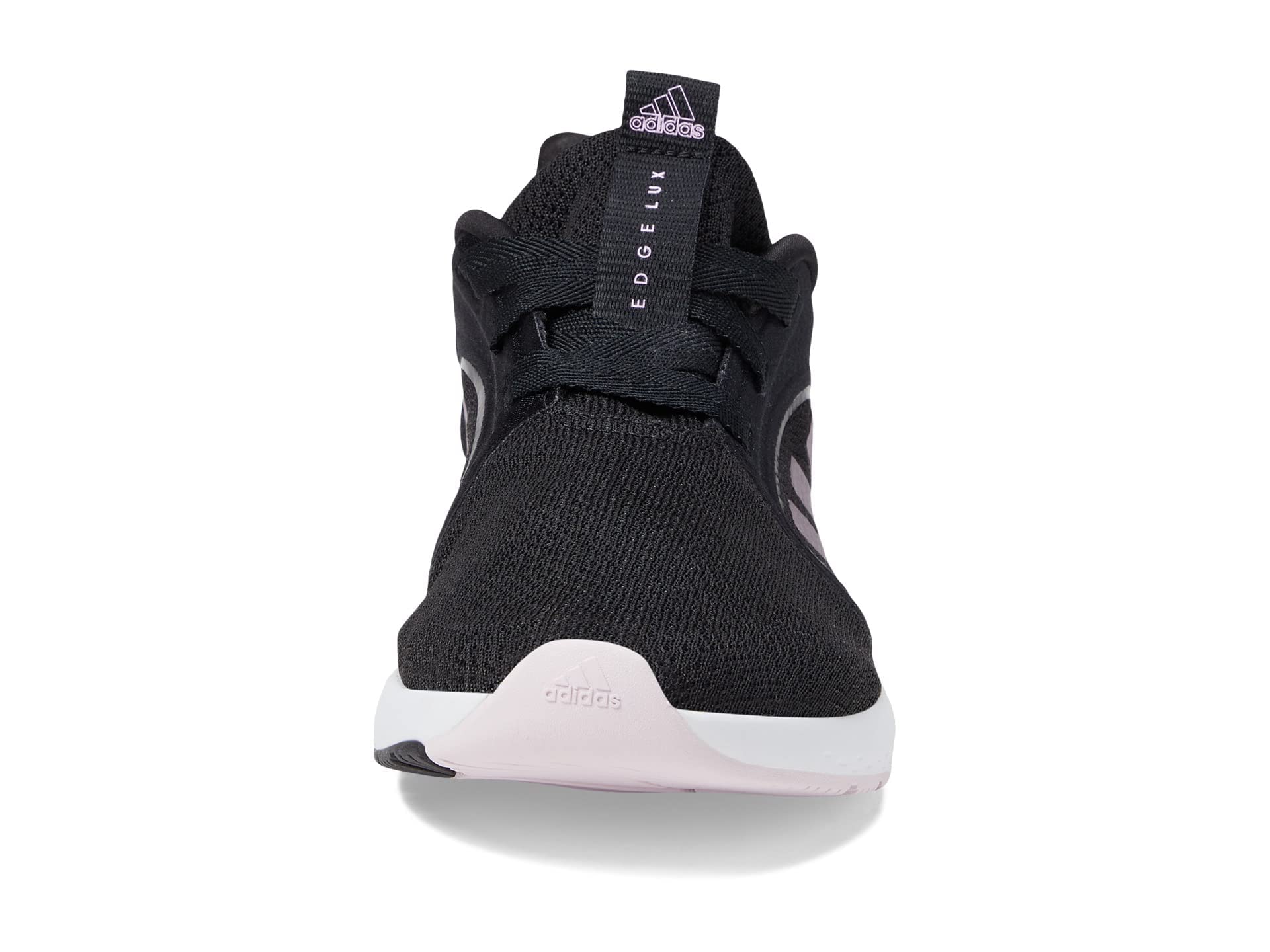 adidas Women's Edge Lux Running Shoe, Black/Matte Purple Metallic/Almost Pink, 9