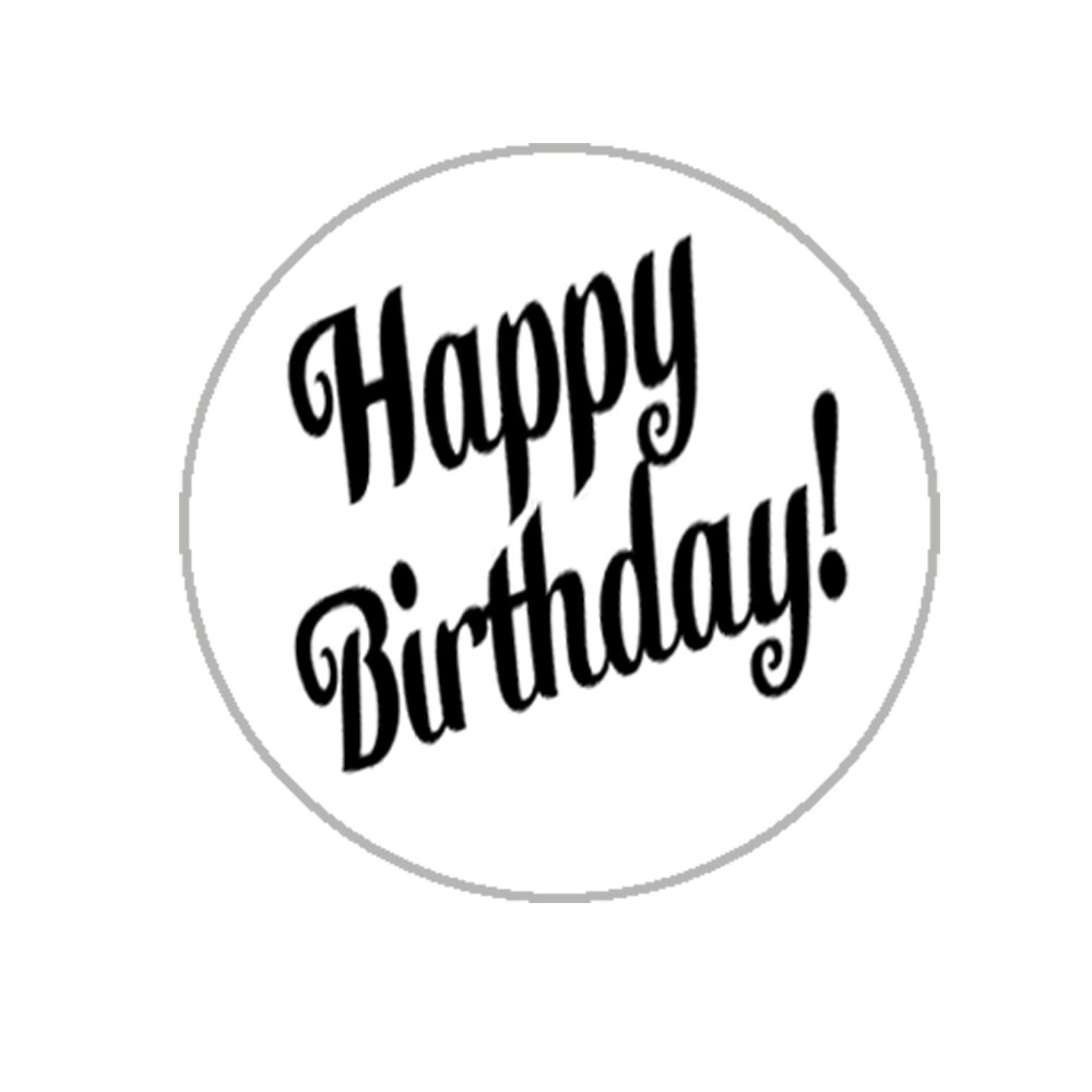 Happy Birthday Envelope Seals - 1.2" Happy Birthday Stickers - 144 Stickers
