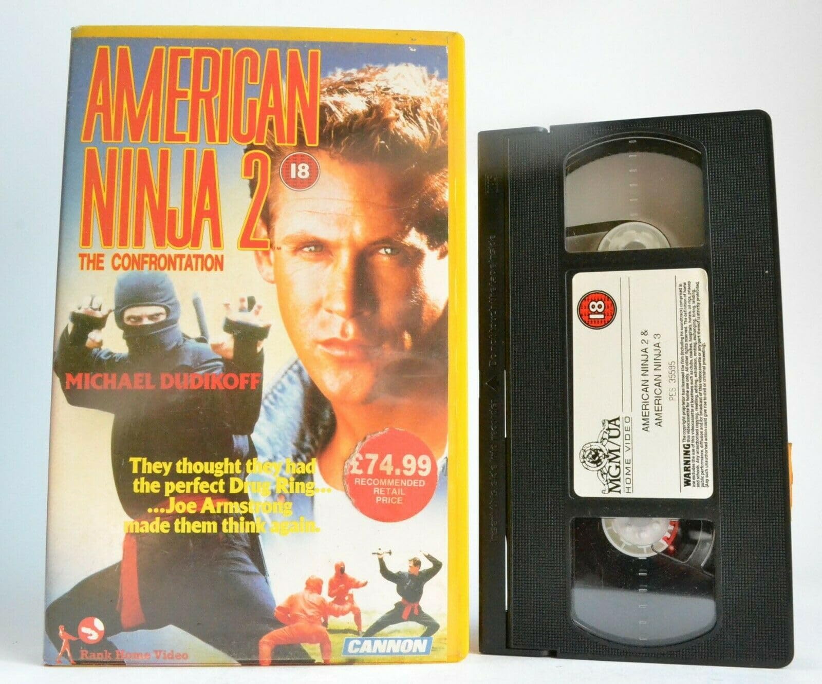 American Ninja 2: The Confrontantion; [Cannon] Big Box - Action - Michael Dudikoff - Pal VHS