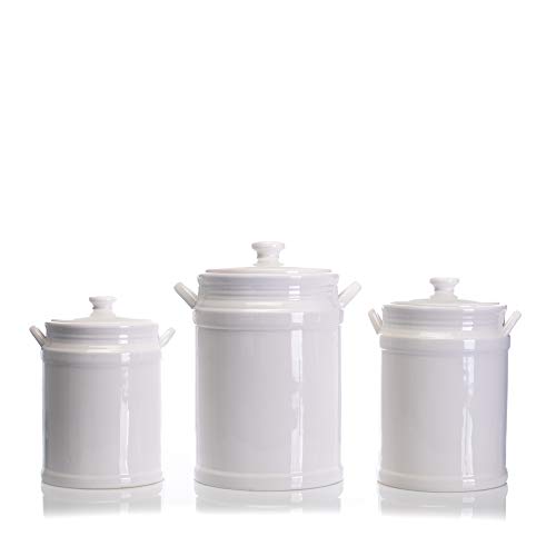Home Essentials Fiddle & Fern Set Of 3 Prep Canisters With Handles