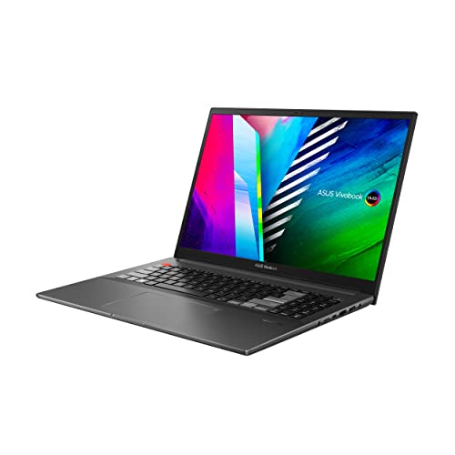 ASUS VivoBook Pro 16X OLED Slim Laptop, 16" WQUXGA 16:10 Display, AMD Ryzen 7 5800H CPU, NVIDIA GeForce RTX 3050 Ti, 16GB RAM, 1TB SSD, Windows 11 Home, 0°Black, M7600QE-DB74