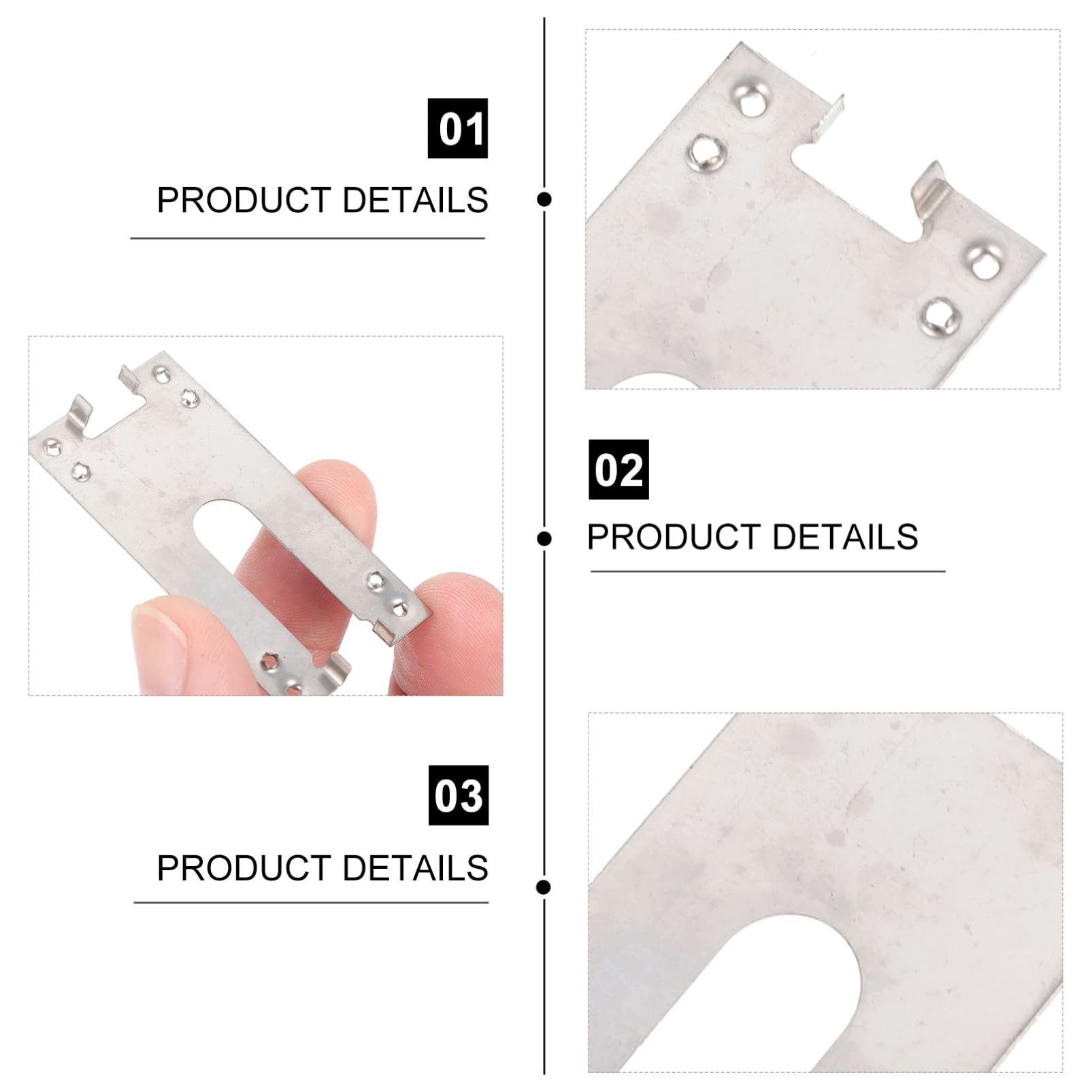 Angoily Solar Panel With Frame PV Grounding Clip Washer Spacer Stainless Steel Photovoltaic Ground Gasket Photovoltaic Rack Conductive Gasket 5mm 50pcs