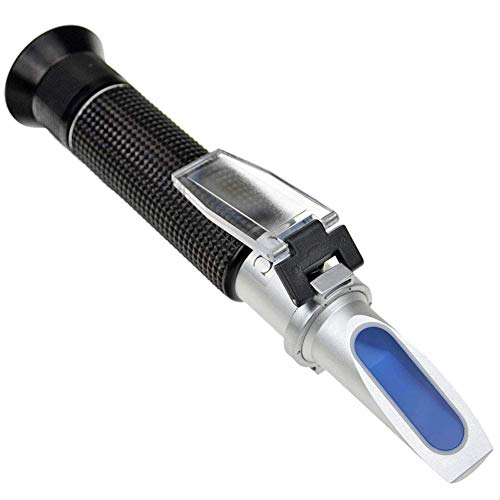 Alcohol Refractometer 0~80% for Liquor Spirit Alcohol Volume Percent Measurement with Automatic Temperature Compensation (ATC)