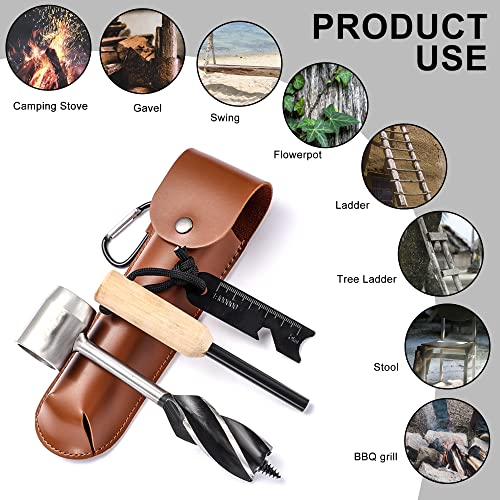A4R Bushcraft Gear - Hand Auger Wrench – Bushcraft Hand Auger Wrench - Scotch Eye Wood Auger - Scotch Eye Auger