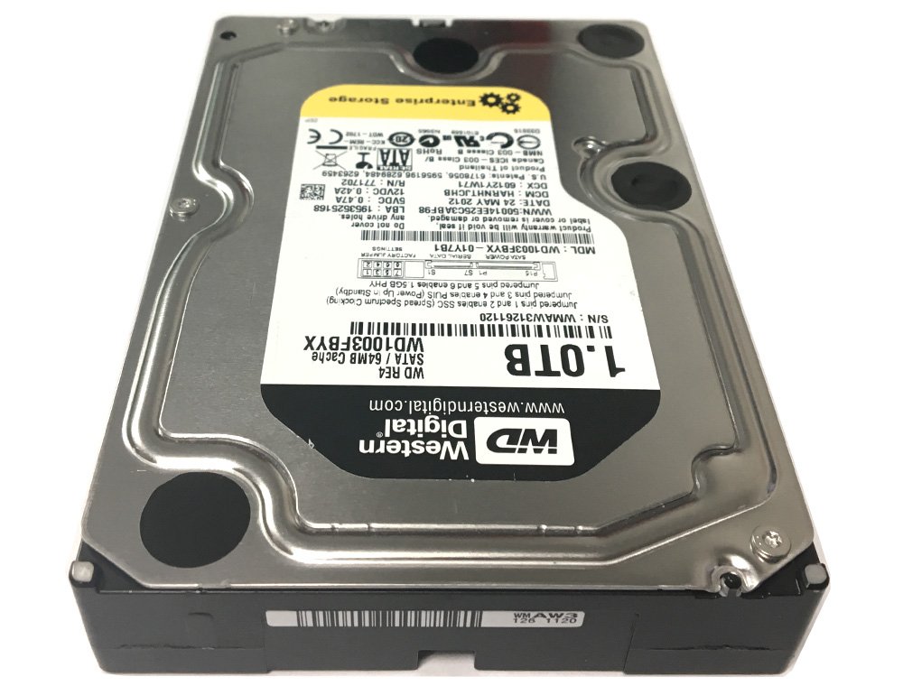 Western Digital RE4 WD1003FBYX 1TB 7200RPM 64MB Cache SATA 3.0Gb/s 3.5in (Enterprise Grade) Internal Hard Drive - [Renewed] w/ 1 Year Warranty