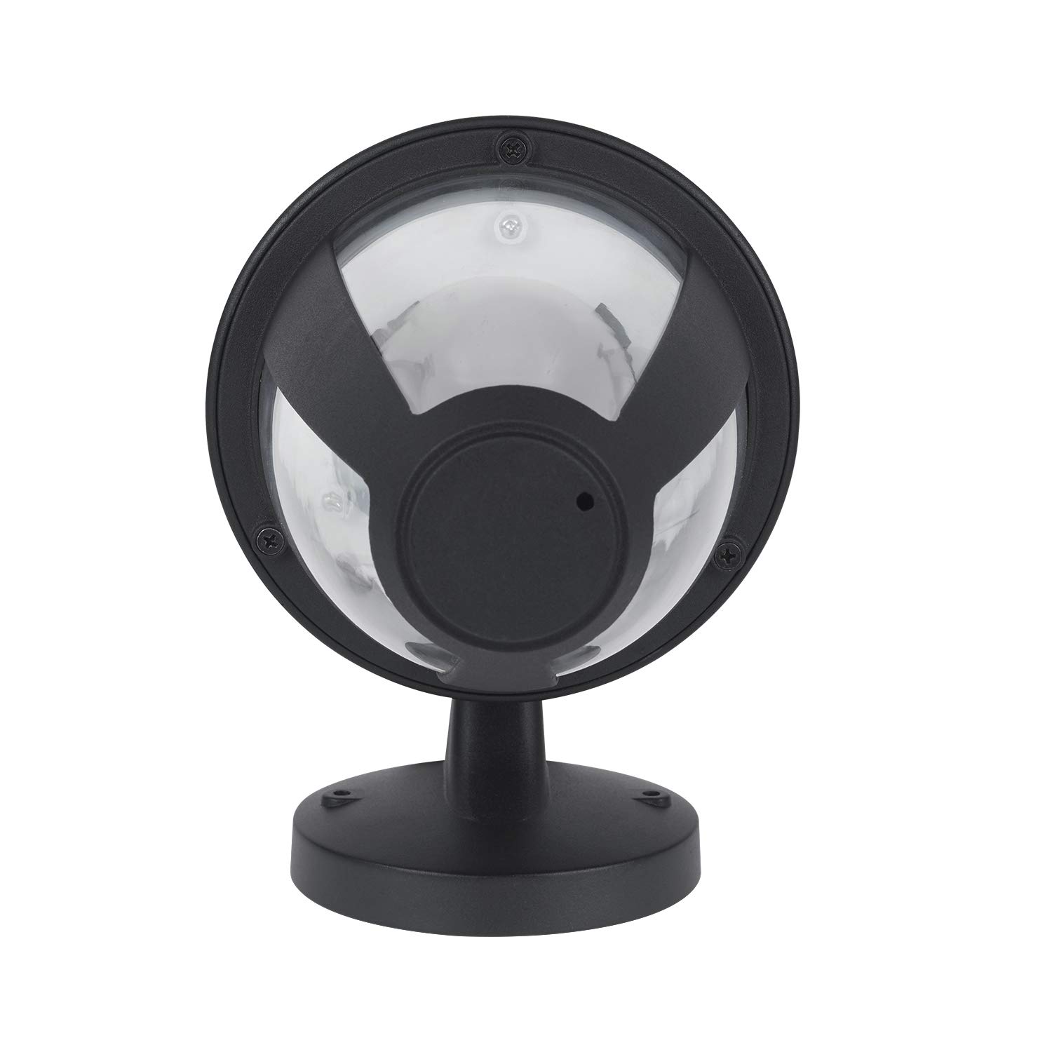 Amazon Basics Outdoor Wall Sconce with Integrated LED - 8.7 x 6.3 x 10.4 Inches, Downward Facing, Black