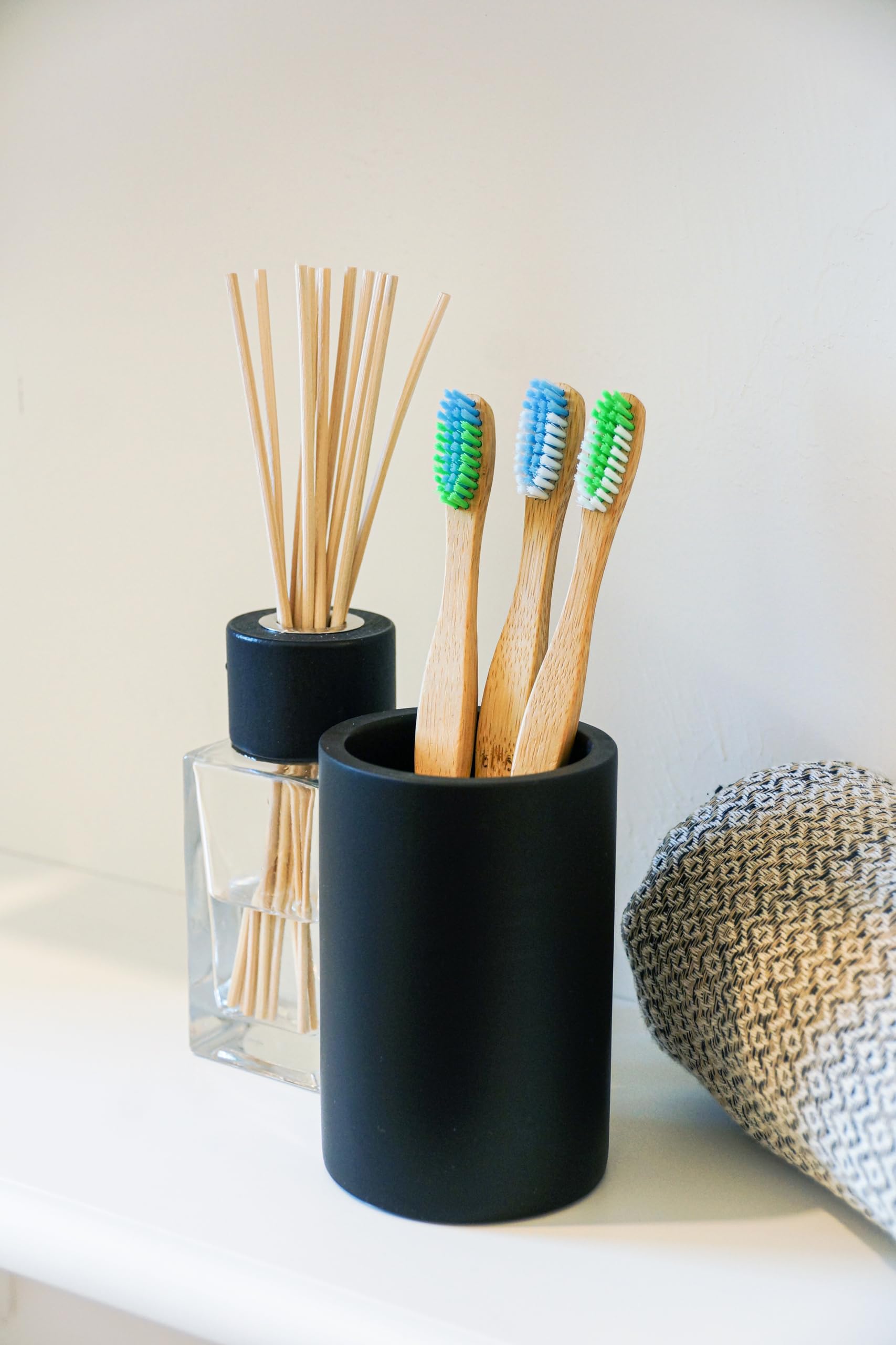 Woobamboo! Adult Soft Bamboo Toothbrush, Sustainable, Biodegradable handle, Dental-Grade Bristles, Plastic Negative (Pack of 1)
