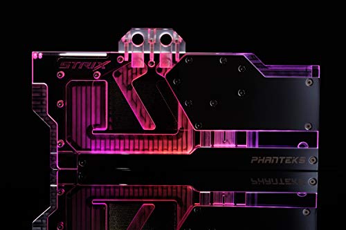 Phanteks (PH-GB2080TiAS_CR01) Glacier G2080Ti Strix GPU Full Waterblock for Asus ROG Strix RTX 2080/2080Ti - Nickel-Plated, Acrylic, Addressable RGB, Mirror Chrome