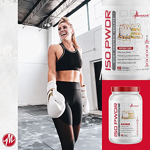 Metabolic Nutrition Whey Protein Isolate ISO PWDR Butter Pecan Cookie, 1.54lb, 23 Servings, 26g Protein, Fast Digesting, Zero Carbs, Delicious Flavor, Very Low Carbs & Fat, Zero Lactose