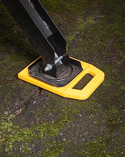 Camco Camper/RV Stabilizing Jack Pads | Features Interlocking Design & Includes Handy Strap for RV Storage and Organization | Molded of Strong UV Stabilized Polypropylene | 4-Pack (44595)