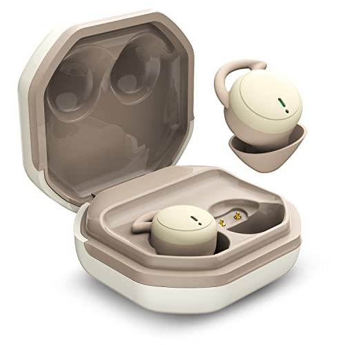 ATHRZ Sleep Invisible Earbuds Smallest Mini Wireless Bluetooth Earpiece Phone Discreet Earbud for Small Ears, Work, Sleep On Side, Women, Kids (Nude)