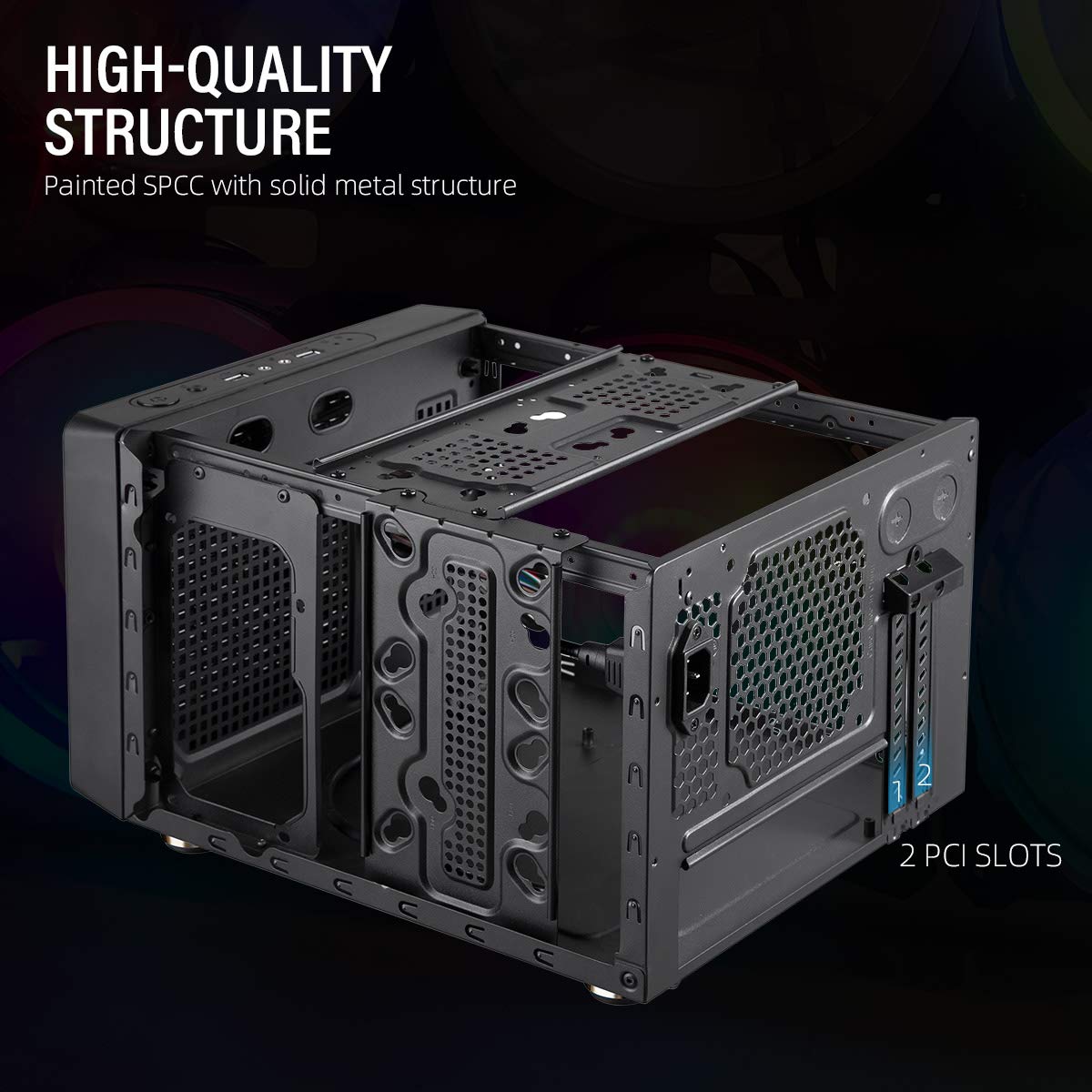 GOLDEN FIELD N-1 Mini ITX Case Computer Case Gaming PC Case Mini Size Desktop Computer Shell Cases