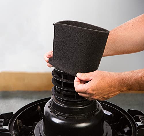 Amazon Basics 2.5 to 4 Gallon Foam Wet Filter 3-Pack, Black