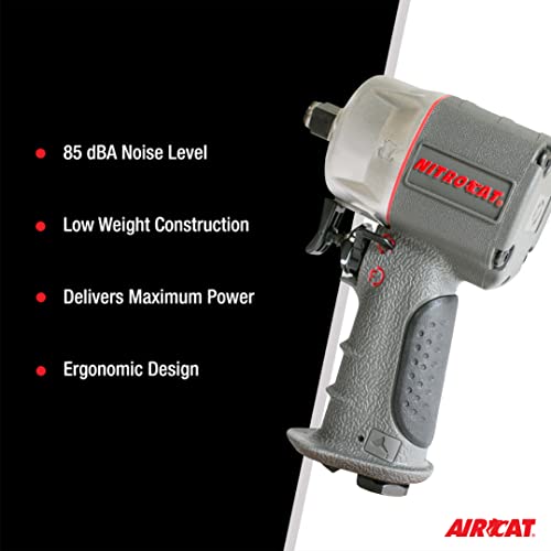 AirCat Pneumatic Tools 1056-XL: Nitrocat Composite Compact Impact Wrench 750 ft-lbs - 1/2-Inch