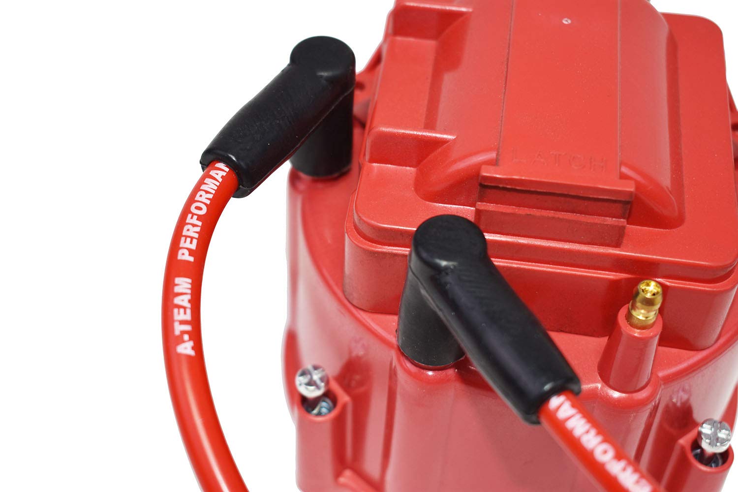 A-Team Performance - Set of 6 Cylinder 8.0mm Red Silicone Durable Two-Layered Silicone Coating Spark Plug Wires 4.3 Vortec - Compatible with GMC Chevy 230, 250, 292, 350