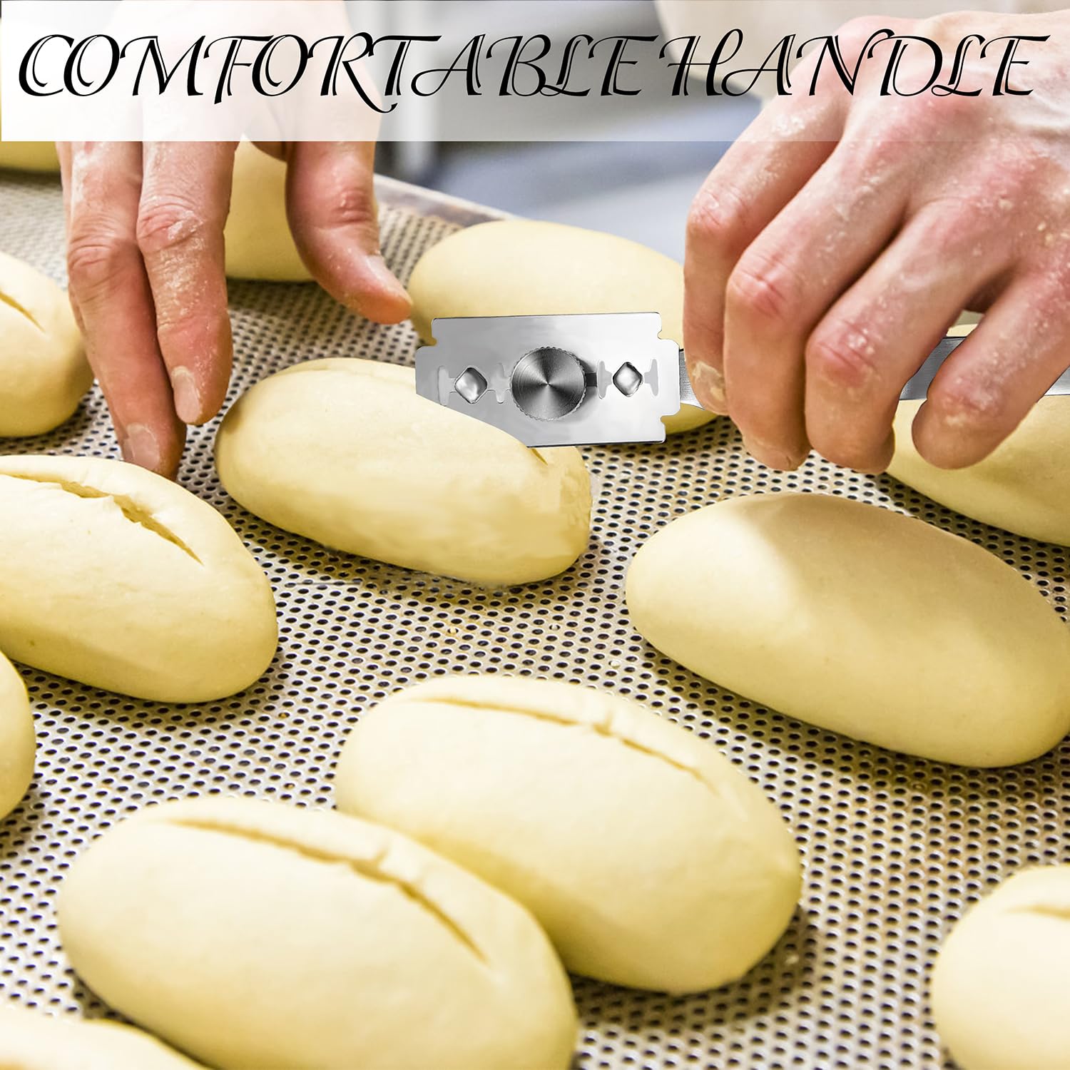 Sysmashing Premium Bread Lame for Dough Scoring Knife,Stainless Steel Bread scoring tool, Tool Sourdough Slashing with 5 Blades Included Leather Protector Cover