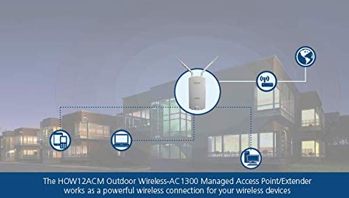 Hawking Technology Outdoor Wireless AC1300 Access Point, Bridge, Repeater, Extender Pro (HOW12ACM)