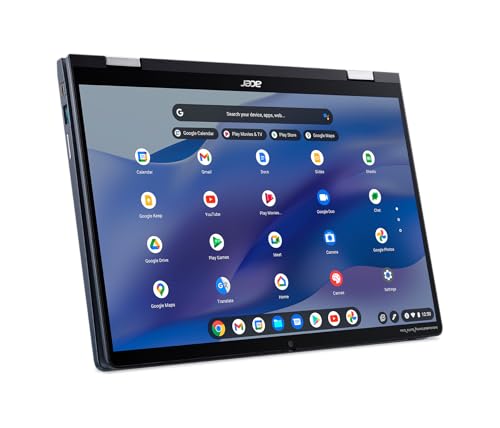acer Chromebook Spin 714 CP714-1WN-53M9 Laptop Intel Evo Intel Core i5-1235U 14" 1920x1200 IPS Touch Display 8GB LPDDR4X 256GB SSD Wi-Fi 6E FHD MIPI Webcam Backlit Keyboard Chrome OS